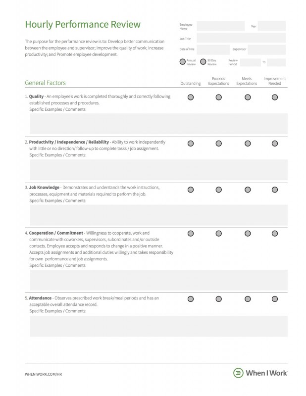 7 Best Practices for an Effective Employee Performance Review - When I Work