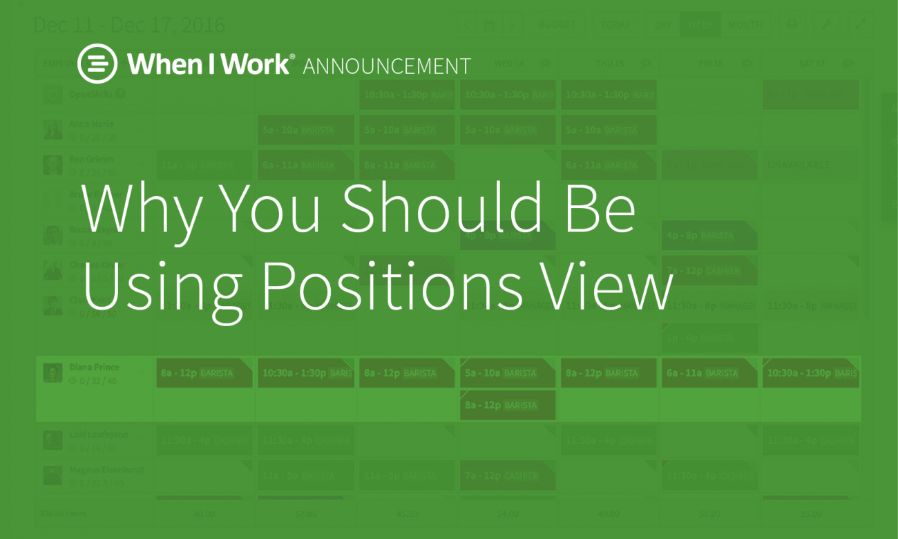 Why You Should Be Using Positions View - When I Work