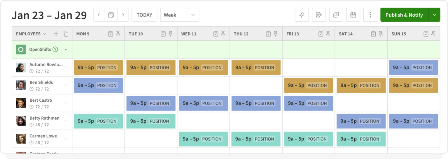 Free On-Call Schedule Rotation Template | When I Work