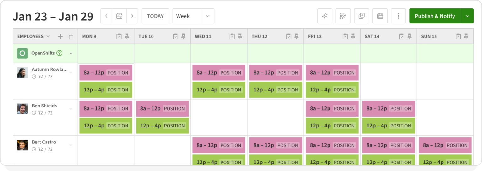Free On-Call Schedule Rotation Template | When I Work
