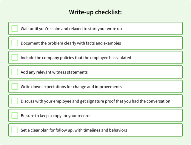 How To Write Up An Employee: 8 Simple Steps + Free Template | When I Work